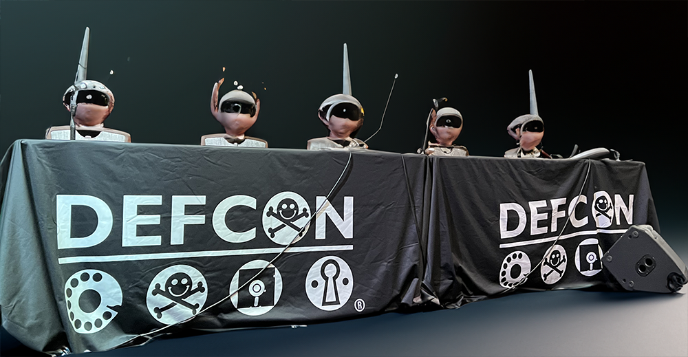 space aliens at Defcon speakers table | e-Discovery Team